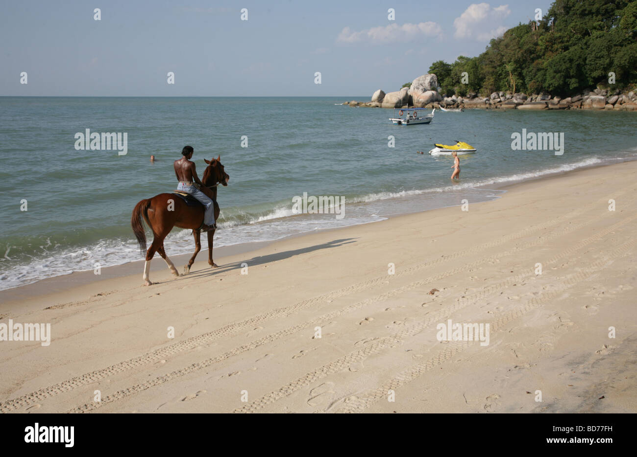 Penang Malaysia: Batu Feringgi Beach fronting the Shangri-La's Rasa ...