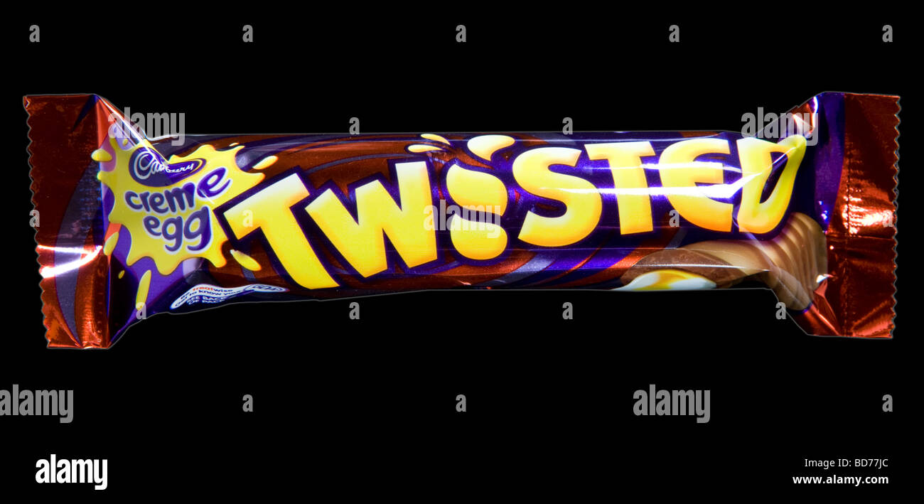 Creme Egg Twisted Chocolate Bar Shot In Studio Stock Photo - Alamy