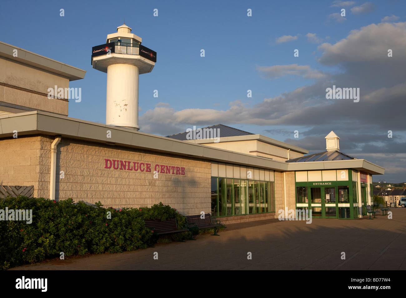 the dunluce centre portrush county antrim Stock Photo - Alamy