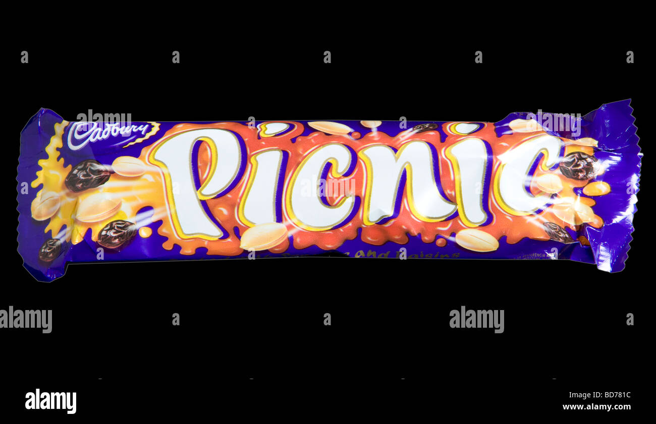Cadbury Picnic Chocolate Bar Shot In Studio Stock Photo - Alamy