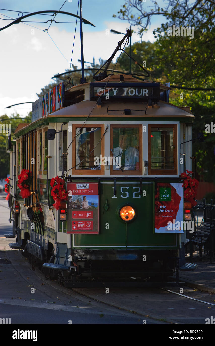 Tram Christchurch New Zealand Stock Photo - Alamy