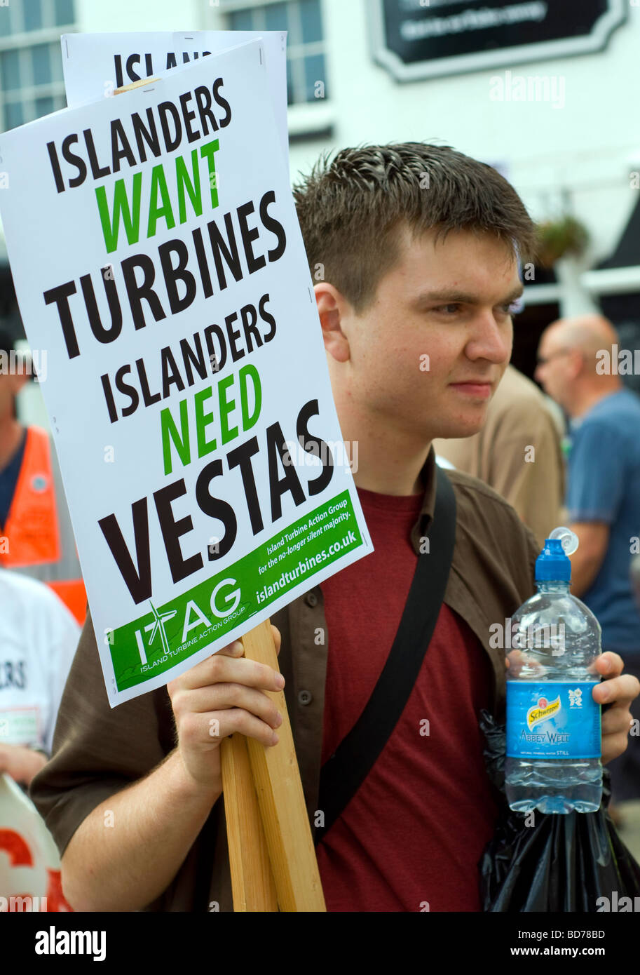 Pro Wind Power Demonstration, Newport, Isle of Wight, England, UK, GB ...