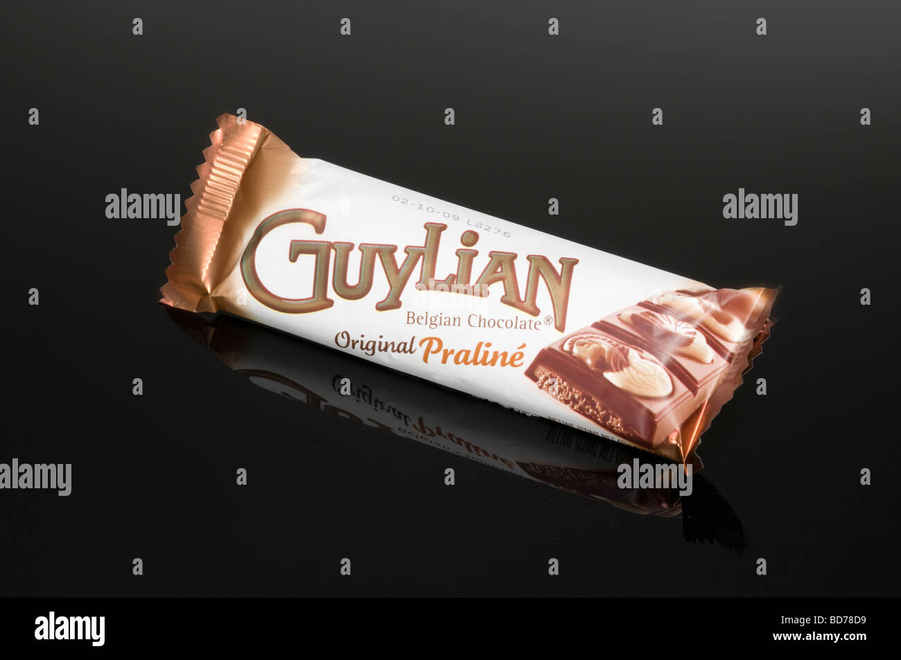 Guylian Chocolate Bar On Black Background Shot In Studio Stock Photo ...