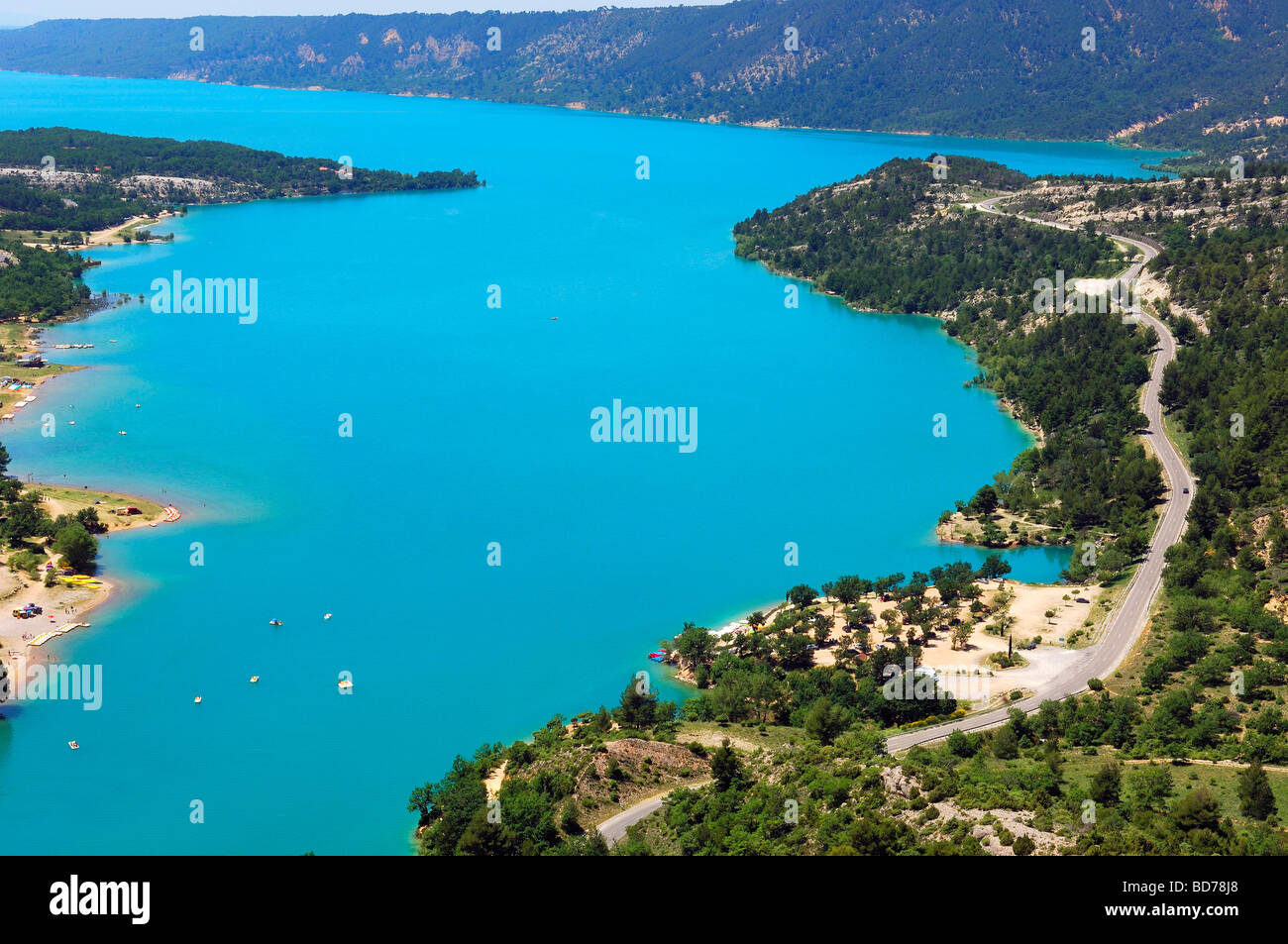 Lac de ste croix st croix Lake Provence Gorges du Verdon Provence Alpes ...