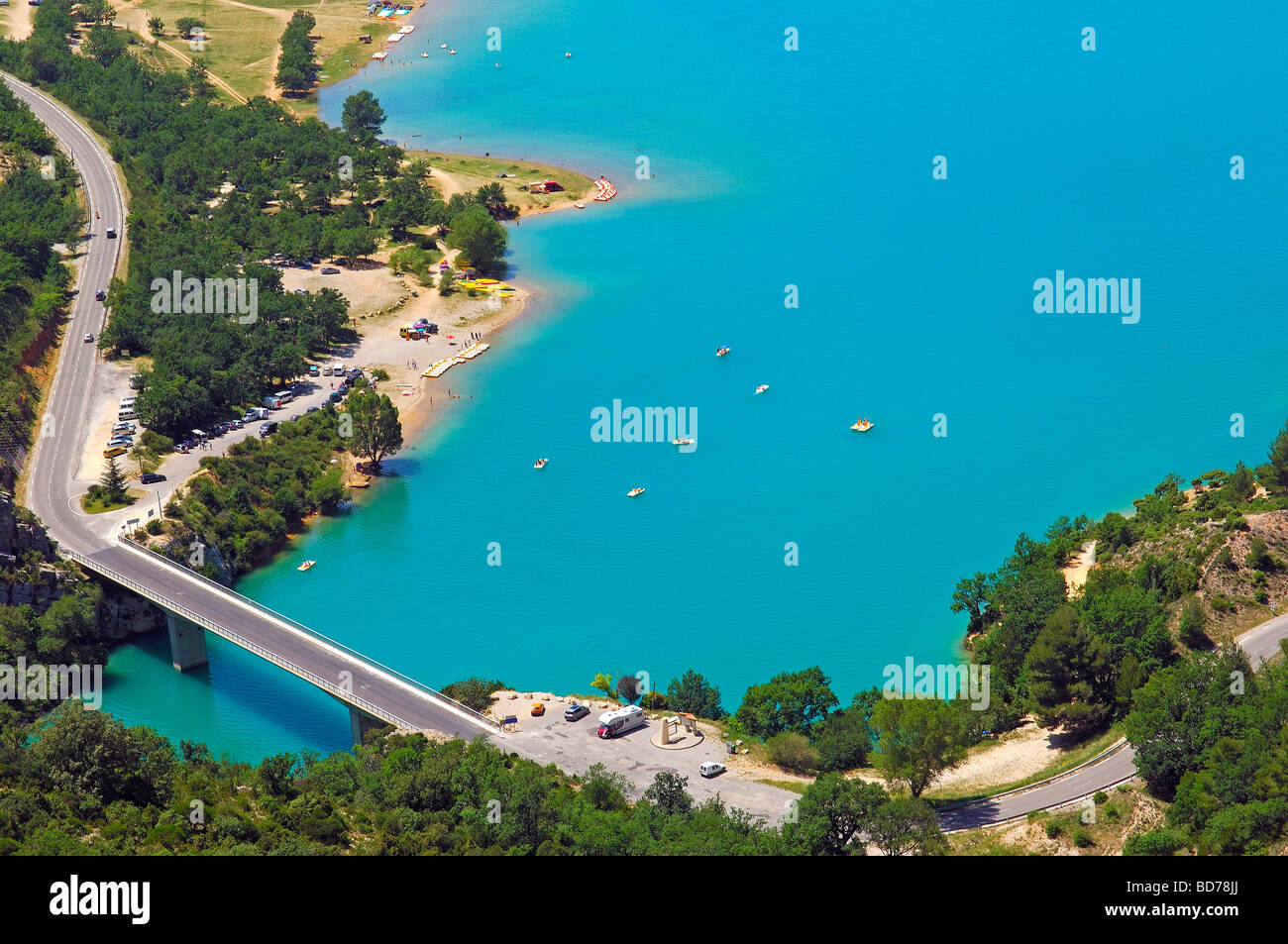 Lac de ste croix st croix Lake Provence Gorges du Verdon Provence Alpes ...