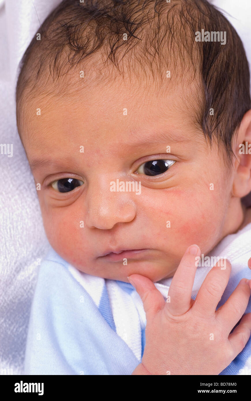 Portrait of a new born baby boy Stock Photo - Alamy