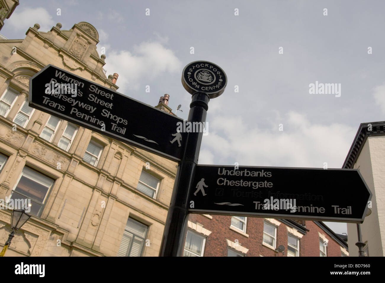 Tourist Sign, Stockport Stock Photo - Alamy