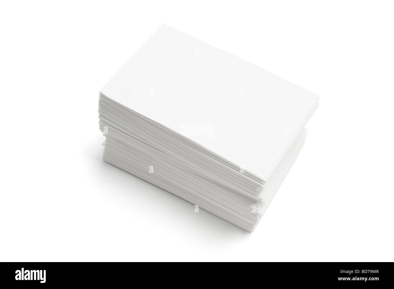 Stack of Blank Name Cards Stock Photo - Alamy