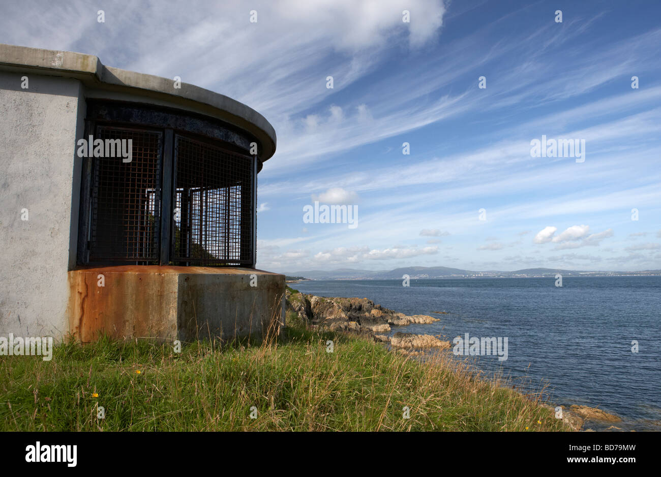 old world war two searchlight station at grey point attached to grey ...