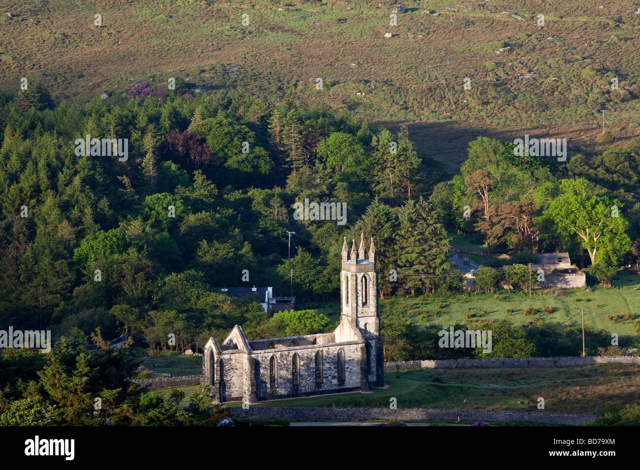 View over looking the Poison Glen and Dunlewy Lake in County Donegal ...