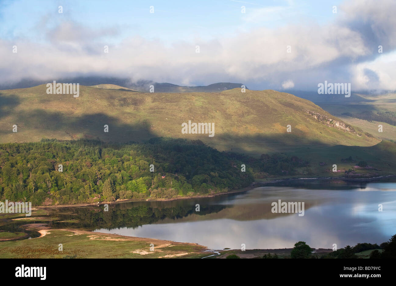 Dunlewy Lough County Donegal under early morning Light Stock Photo - Alamy