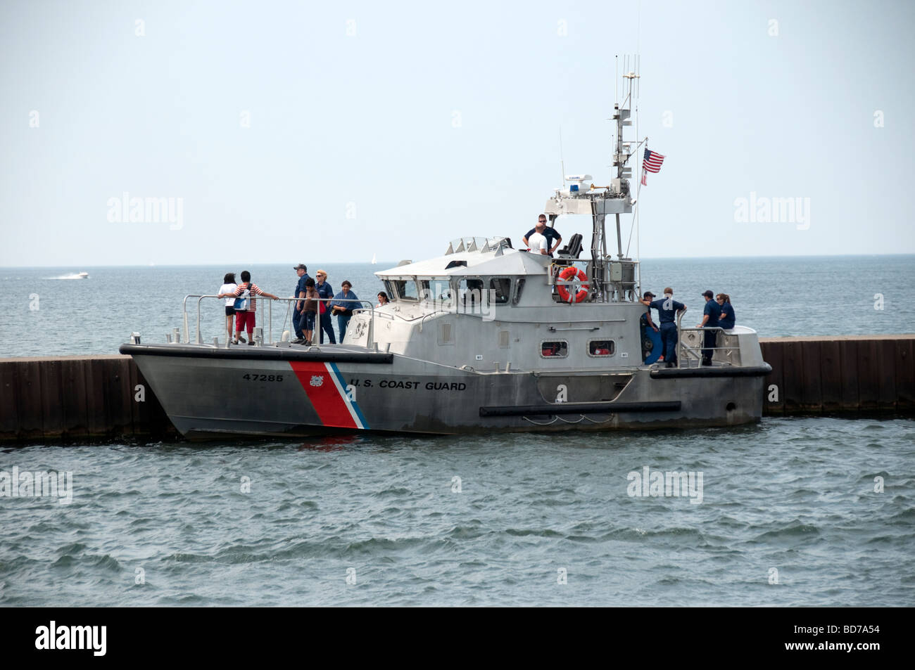 US Coast Guard ship moored at Sodus Bay, NY USA Stock Photo - Alamy