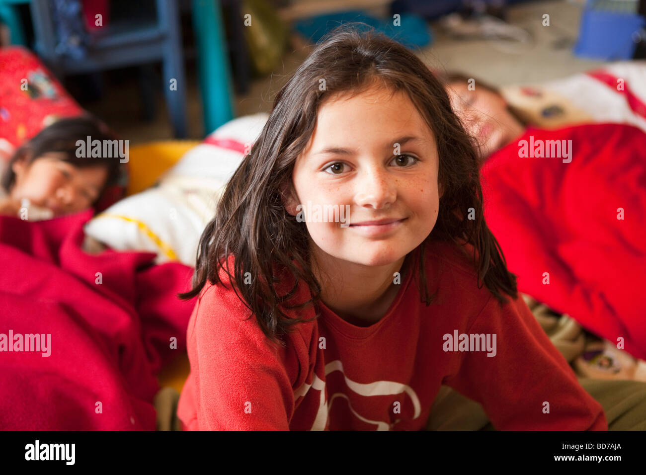 Children at sleepover Stock Photo - Alamy
