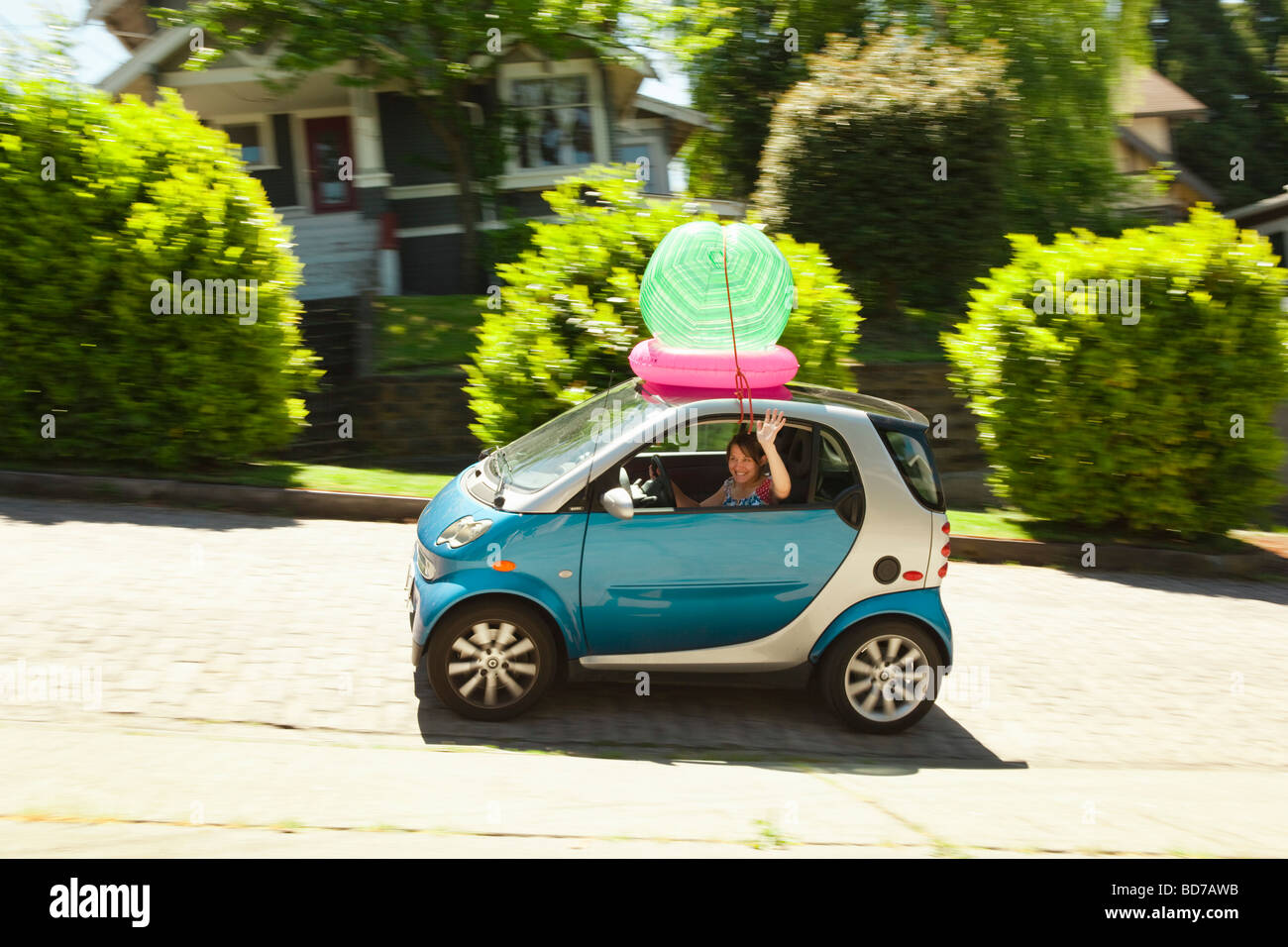 Woman beach ball eye contact hi-res stock photography and images - Alamy