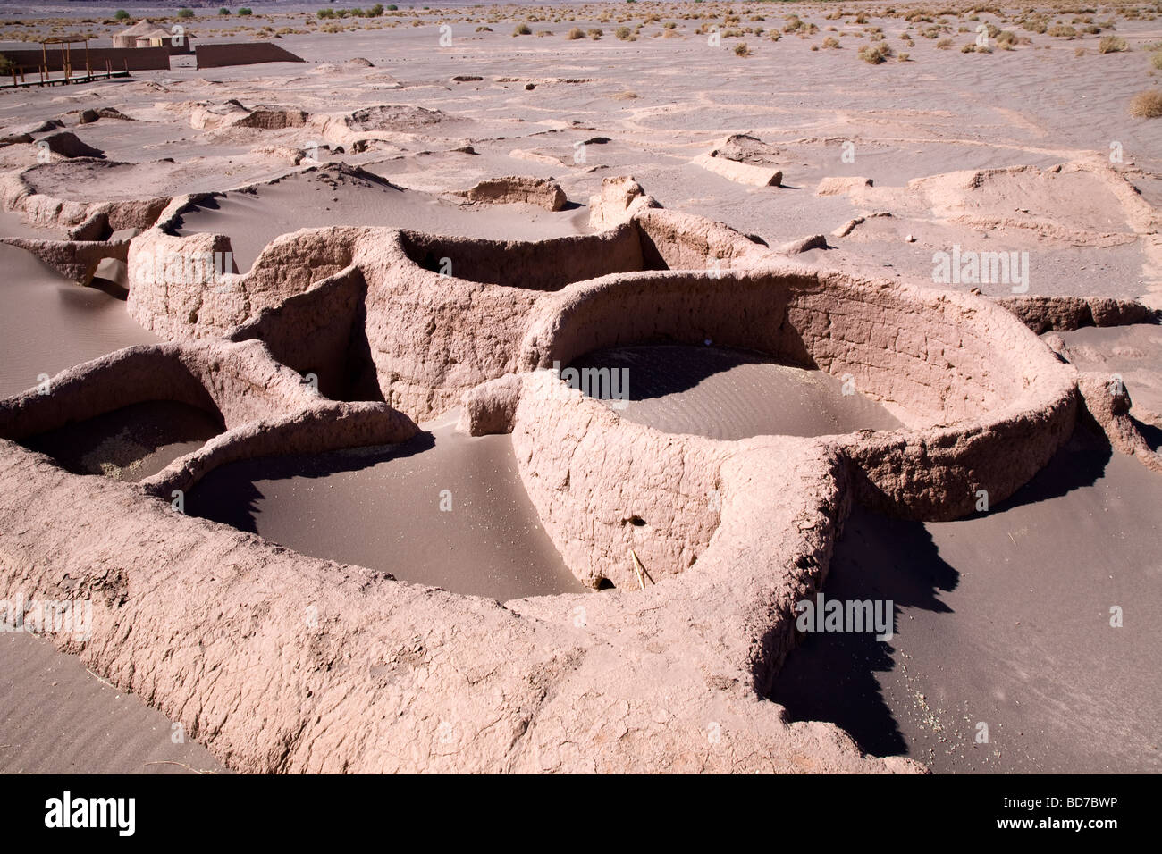 The Tulor Village, archaeological ruins in the Atacama Desert, near San ...