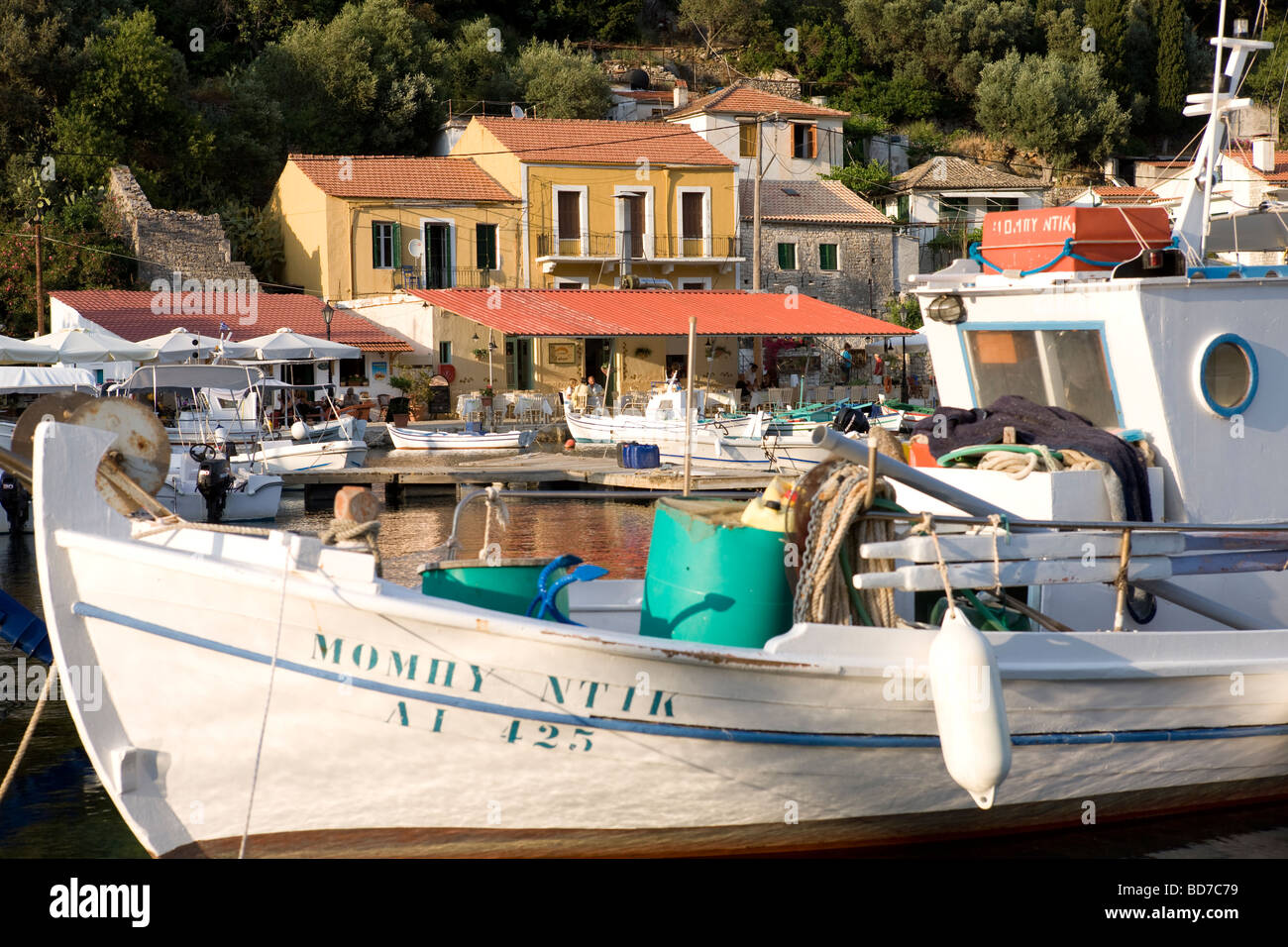 The Harbour of Kioni, Ithaca, Greece Stock Photo - Alamy