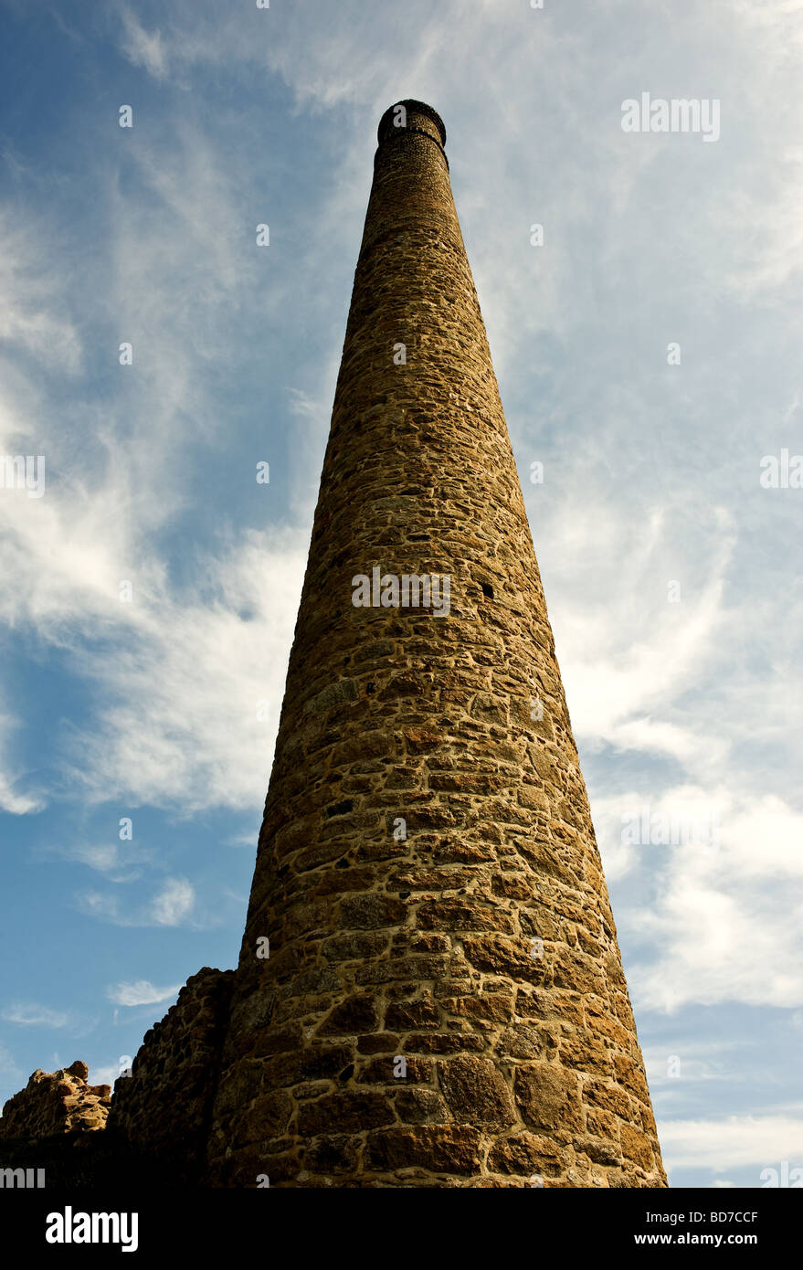 A stack at the Botallack Tin Mine site in Cornwall. Photo by Gordon ...