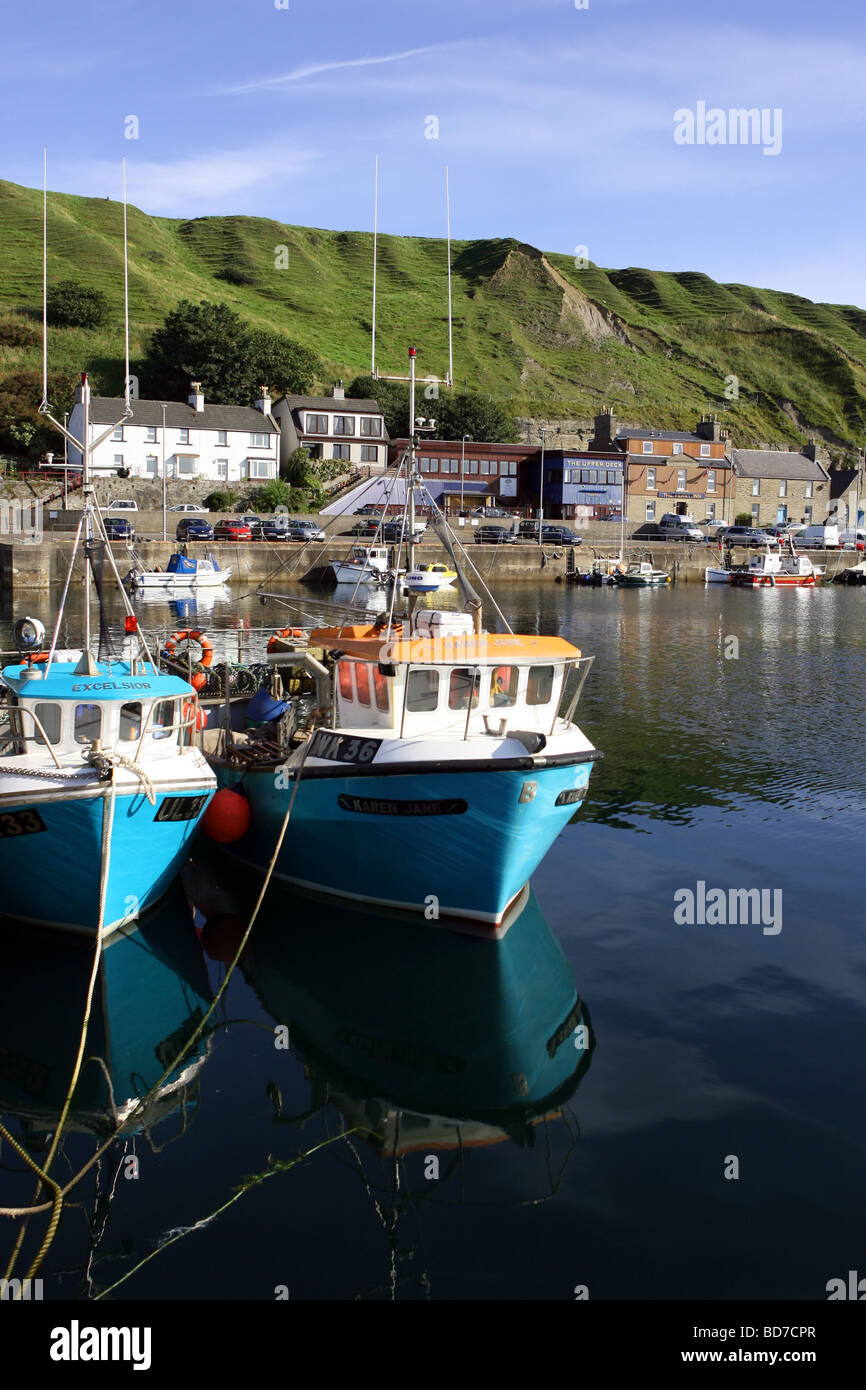 Scrabster Harbour in the North of Scotland, UK, which is an important ...
