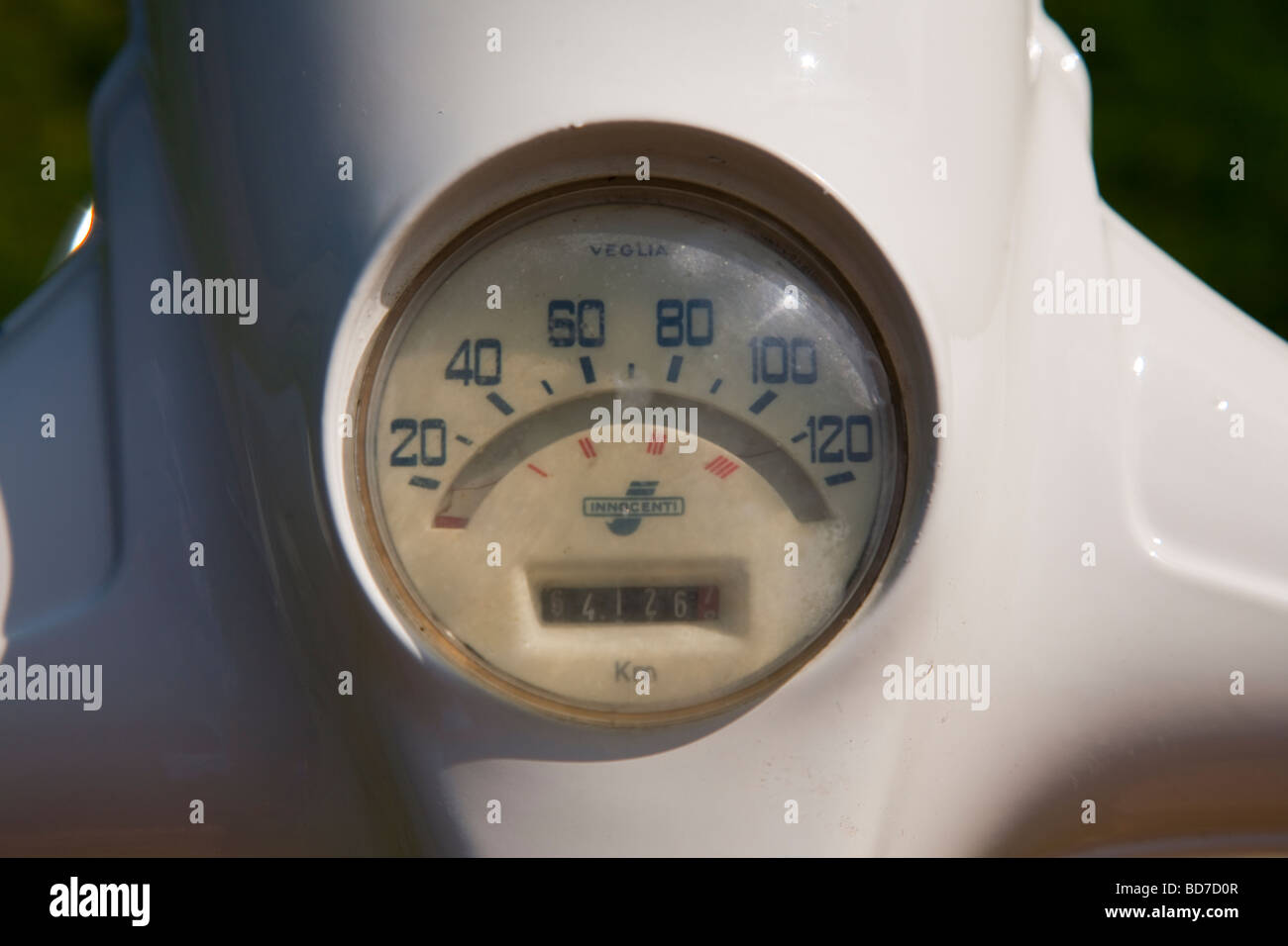 Speedometer on Lambretta TV 175 Stock Photo - Alamy