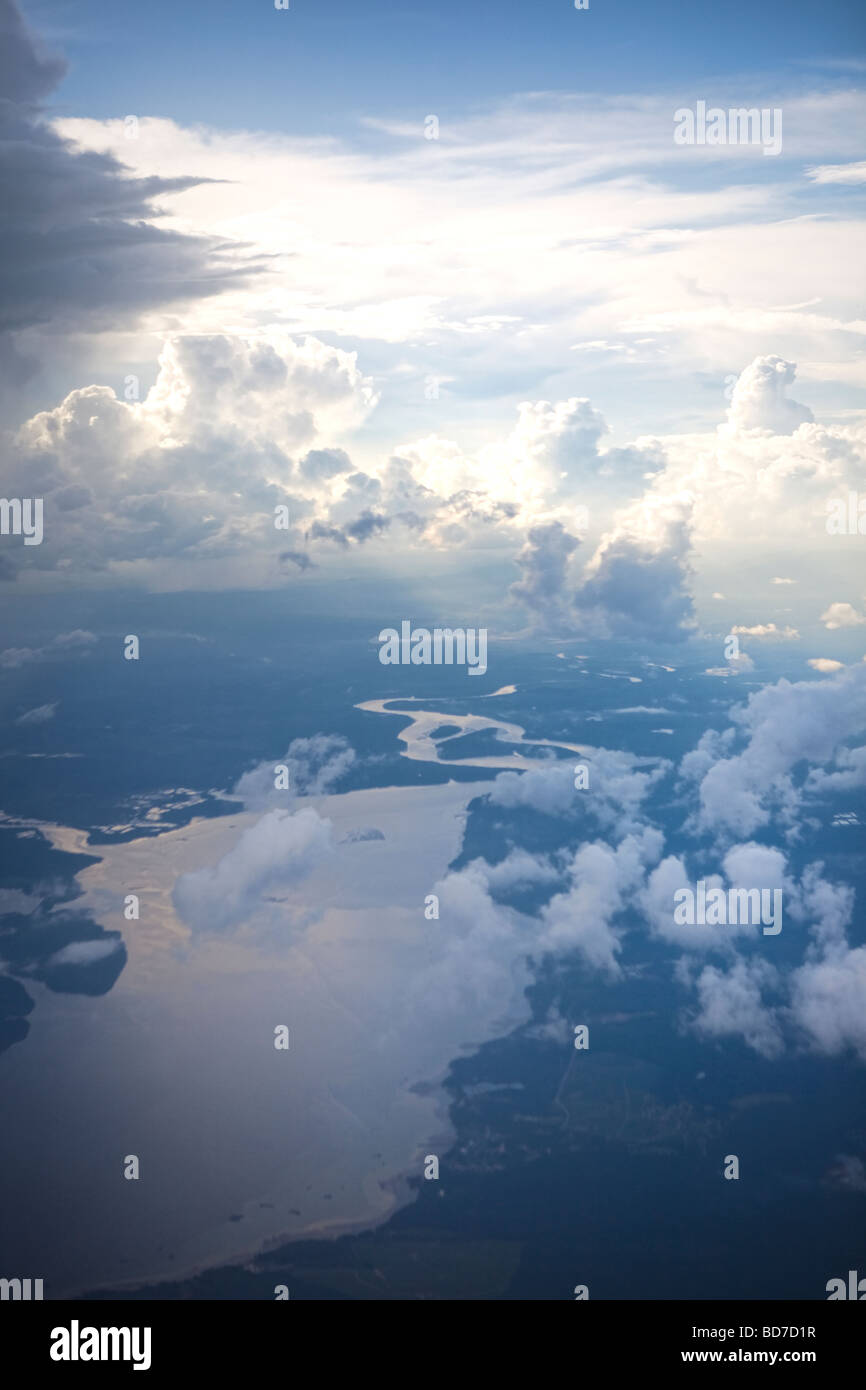 Flying over South-East Asia Stock Photo - Alamy