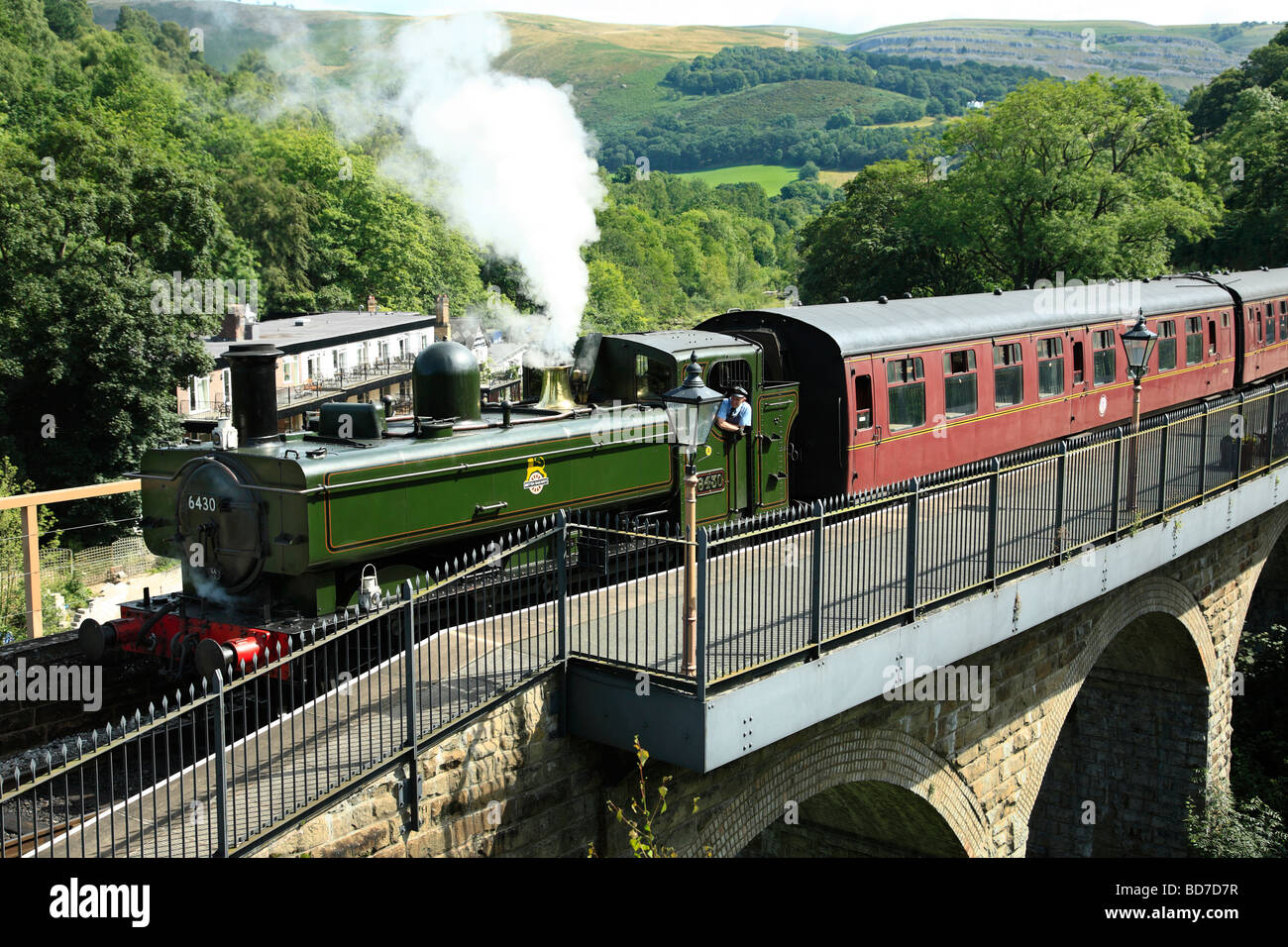 Pannier Steam Engine Berwyn Station Denbighshire North Wales UK United ...