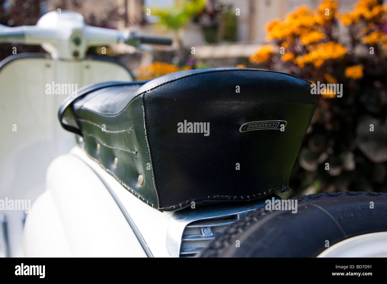 Lambretta Scooter Seat Stock Photo - Alamy