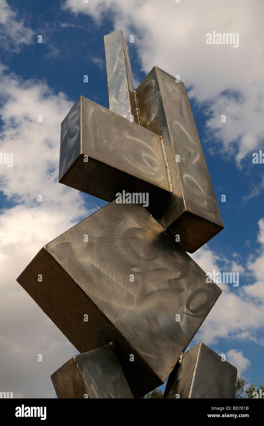 Stainless steel Cubi VI sculpture by American artist David Smith1906 ...
