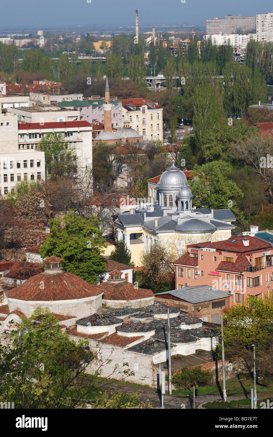 Panorama of Plovdiv from Nebet tepe Stock Photo - Alamy