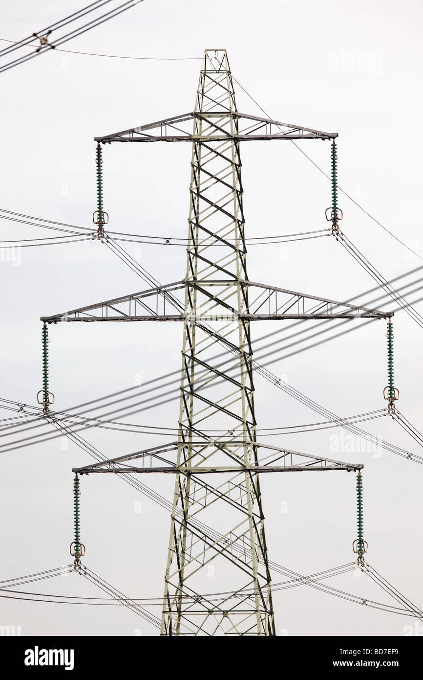 Power Station Electricity Pylons Stock Photo - Alamy
