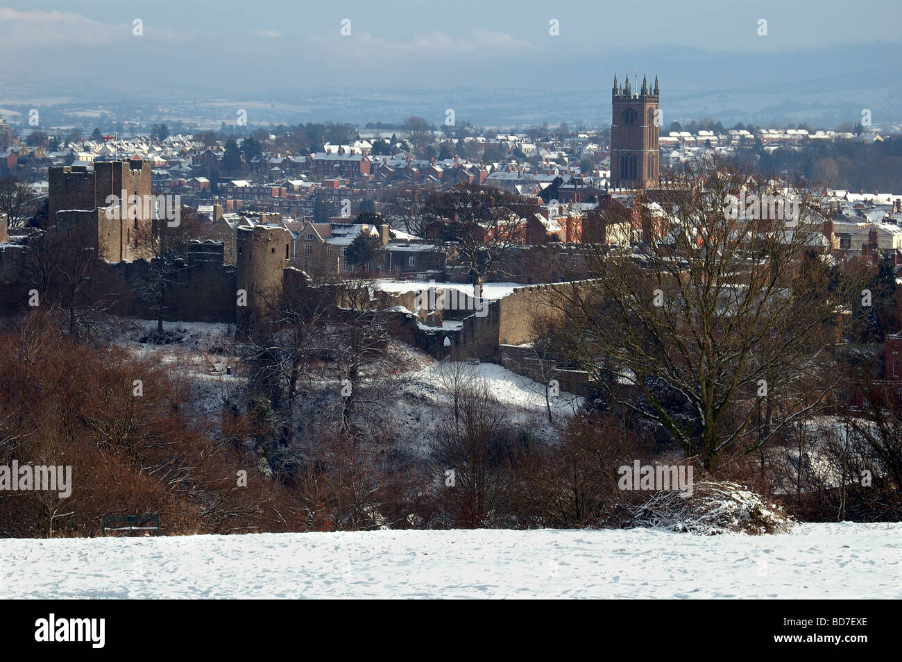 Ludlow uk snow hi-res stock photography and images - Alamy