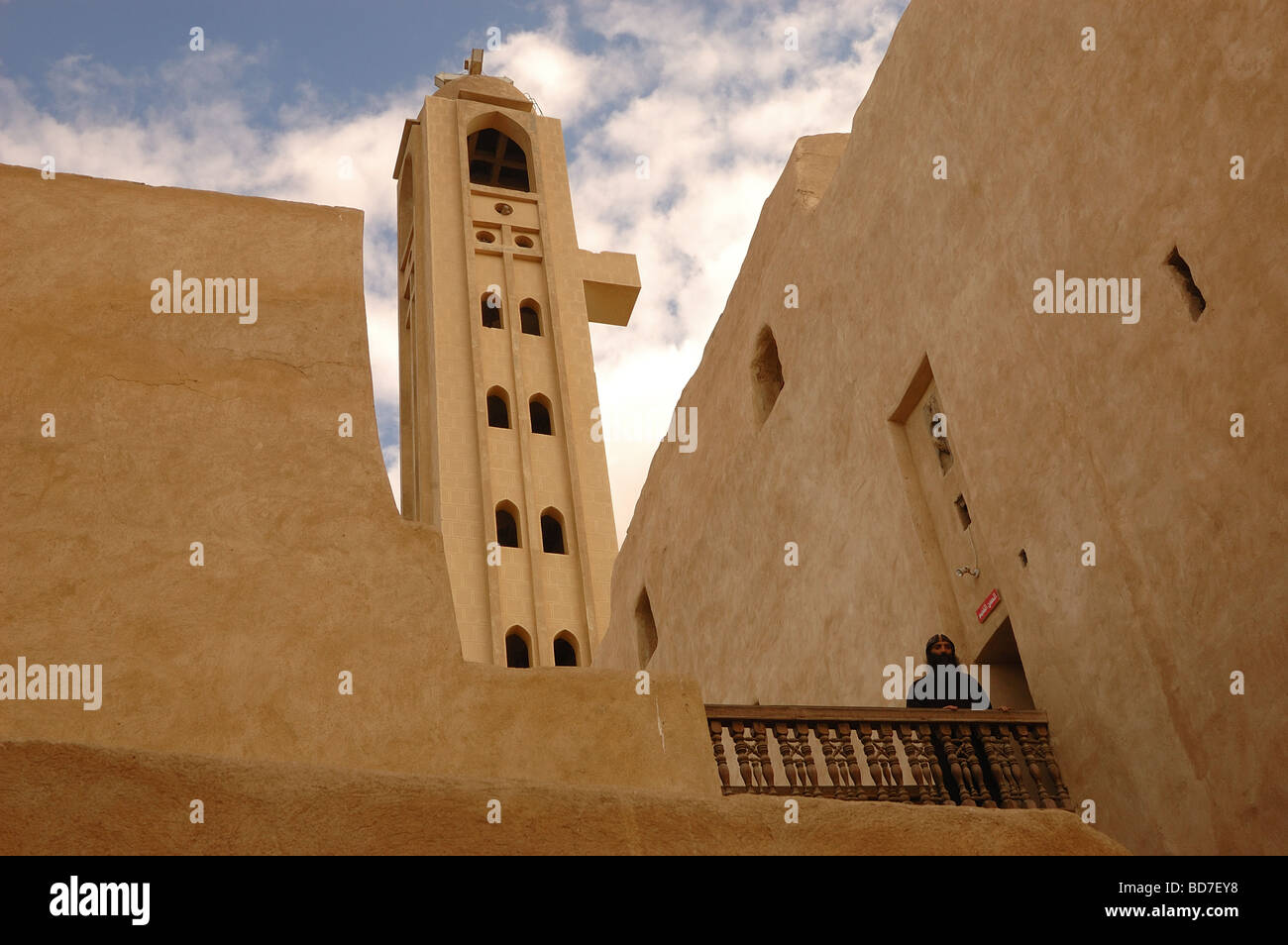 The Red Monastery Deir al Anba Bishoy or Bishai, Pshoi, Bishoi located ...