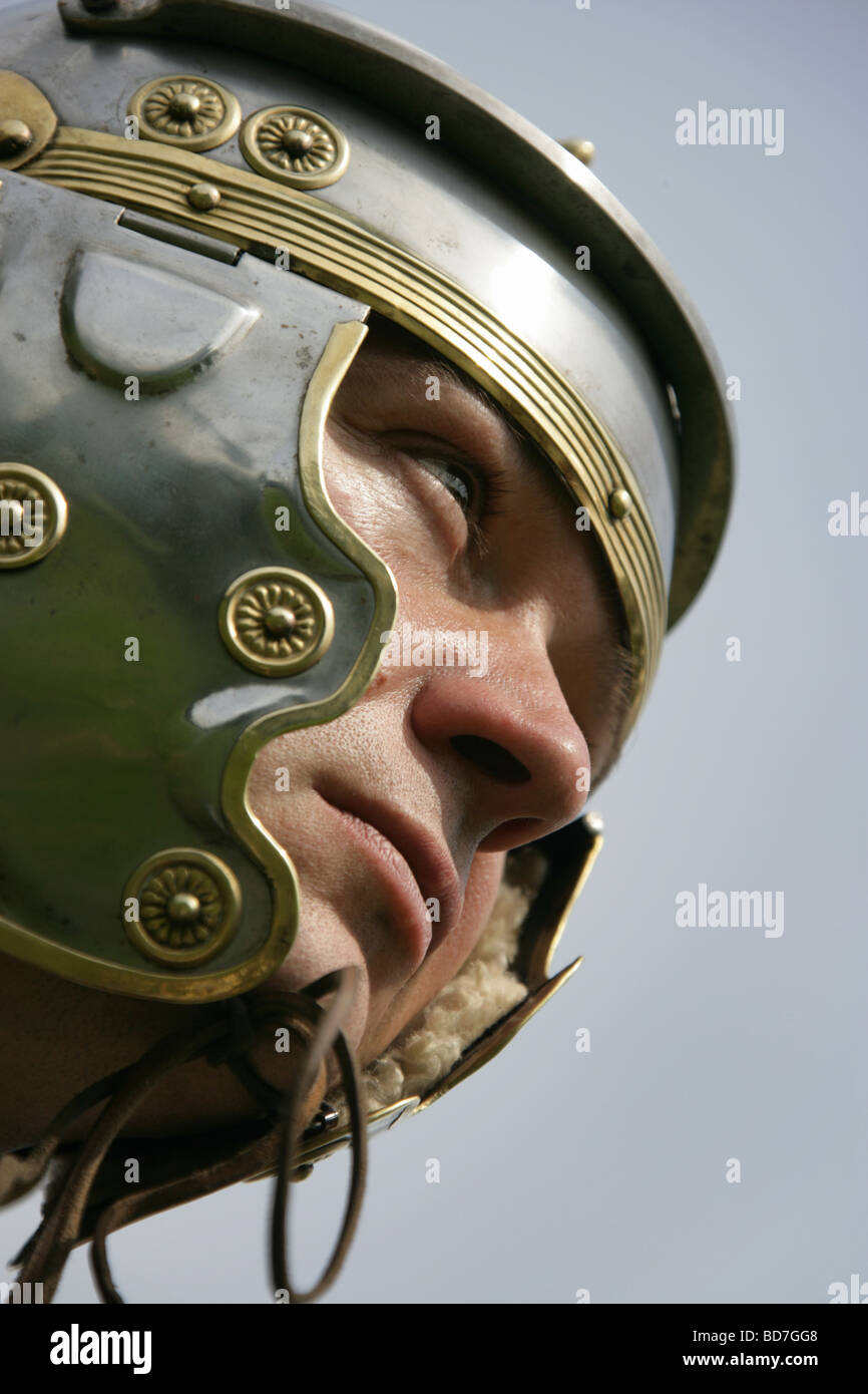 City of Chester, England. A close up portrait of a Roman Centurion from ...