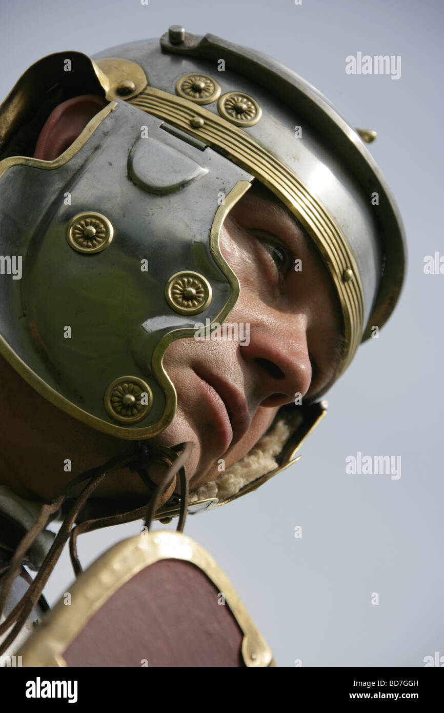 City of Chester, England. A close up portrait of a Roman Centurion from ...