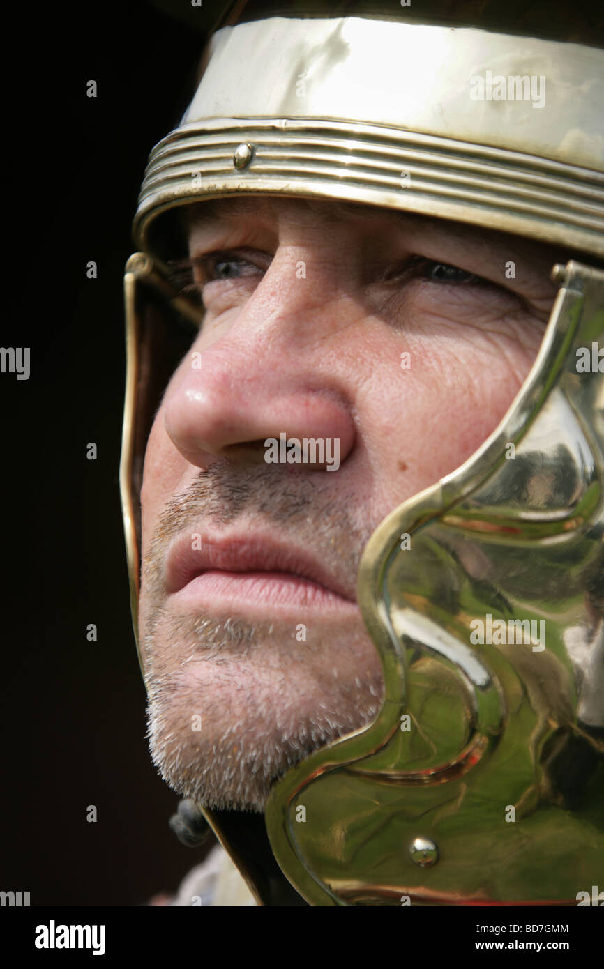 Roman soldier helmet portrait hi-res stock photography and images - Alamy