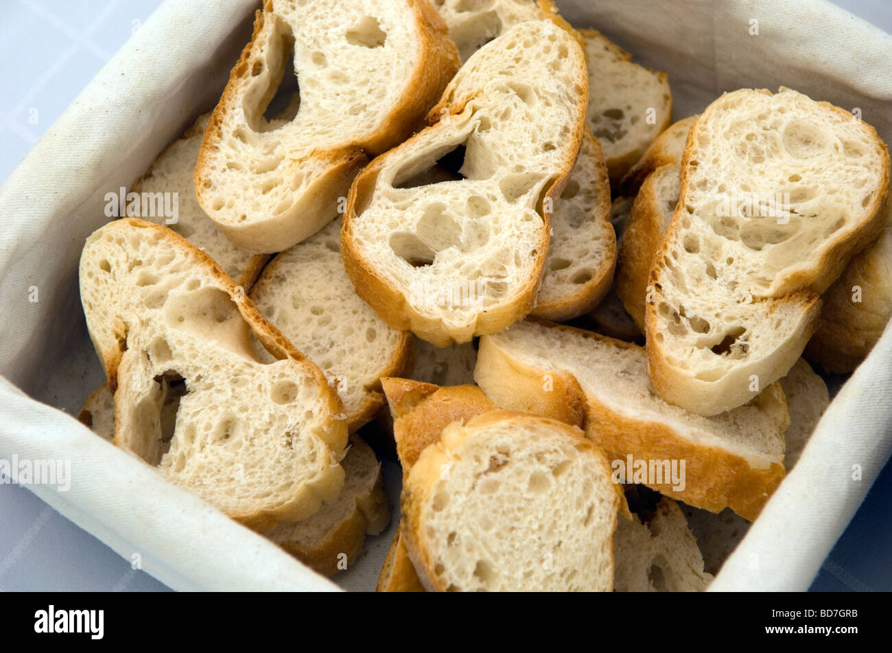 Basket of bread Stock Photo - Alamy
