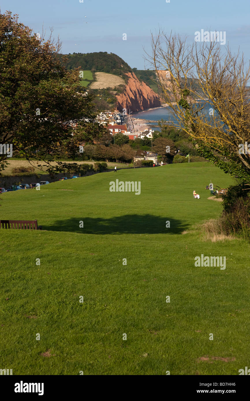 Red cliffs in Sidmouth. Devon. England. Europe Stock Photo - Alamy