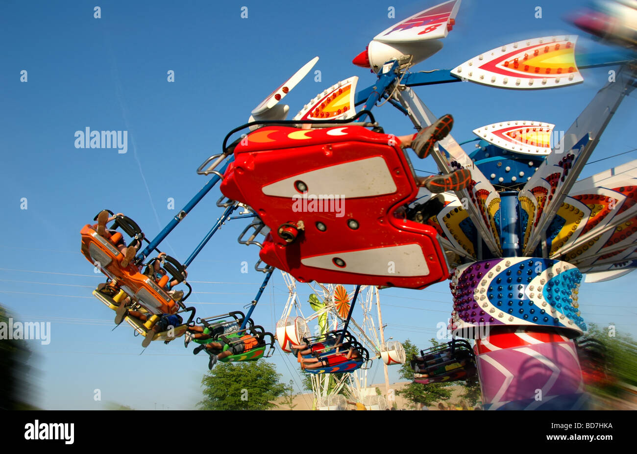 Carnival swing ride hi-res stock photography and images - Alamy
