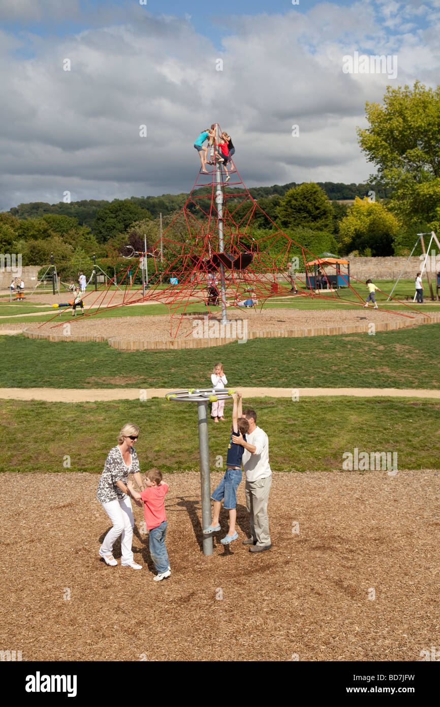 Parents and children enjoying new exciting playground Broadway Activity ...
