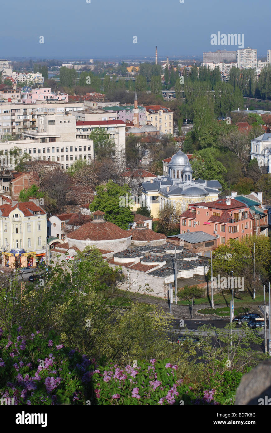 Panorama of Plovdiv from Nebet tepe Stock Photo - Alamy