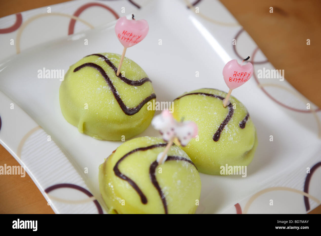 three small cakes Stock Photo - Alamy