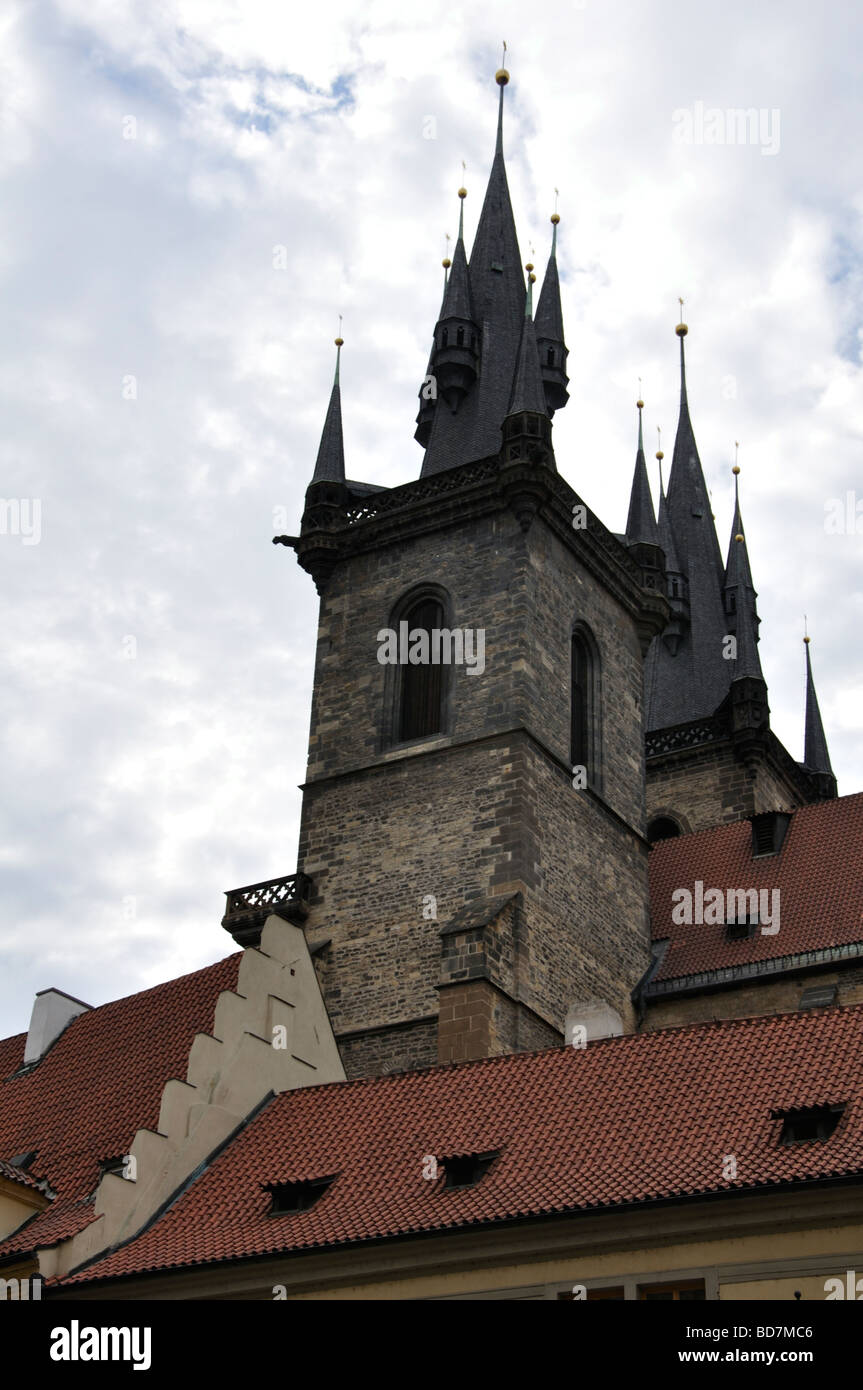 Prague Our Lady Before Tyn cathedral Stock Photo - Alamy