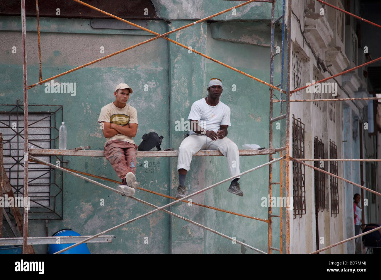 Cuban construction site Stock Photo - Alamy