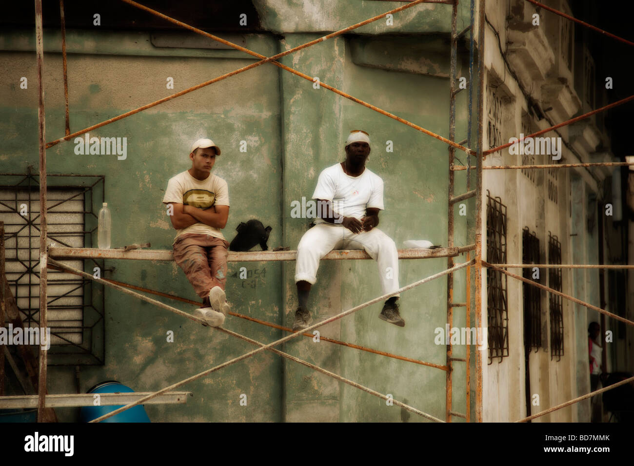 Cuban construction site Stock Photo - Alamy
