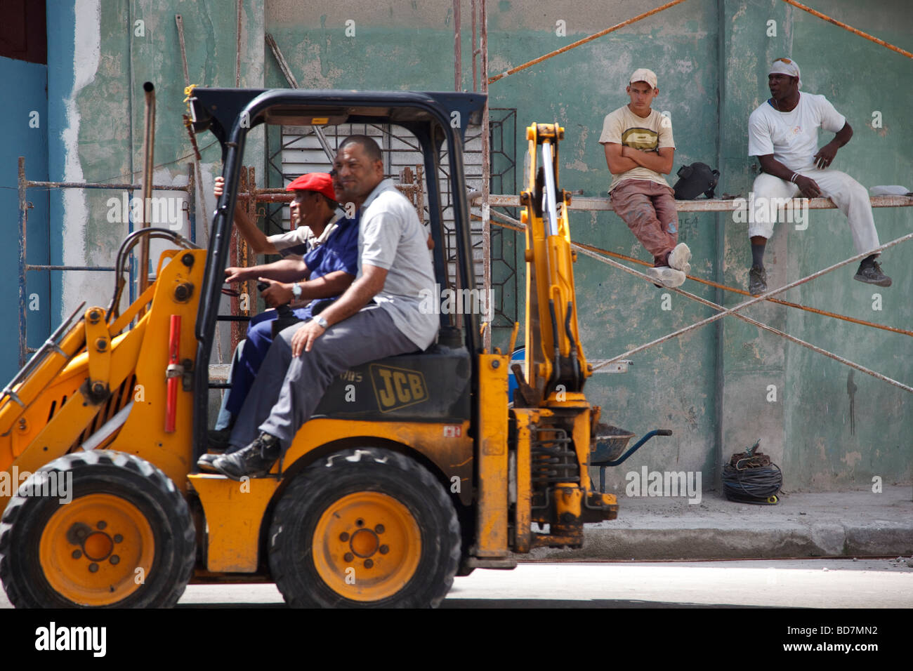 Cuban construction site Stock Photo - Alamy