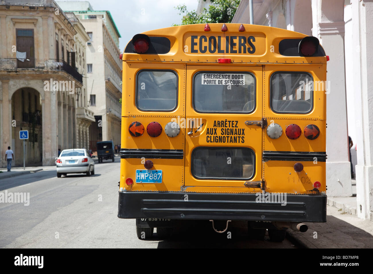 school bus in Habana Stock Photo - Alamy