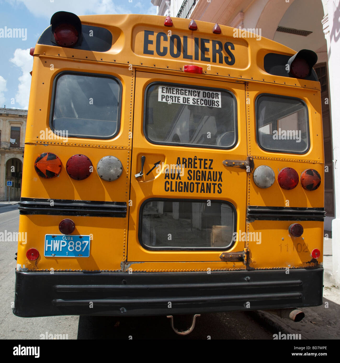school bus in Habana Stock Photo - Alamy