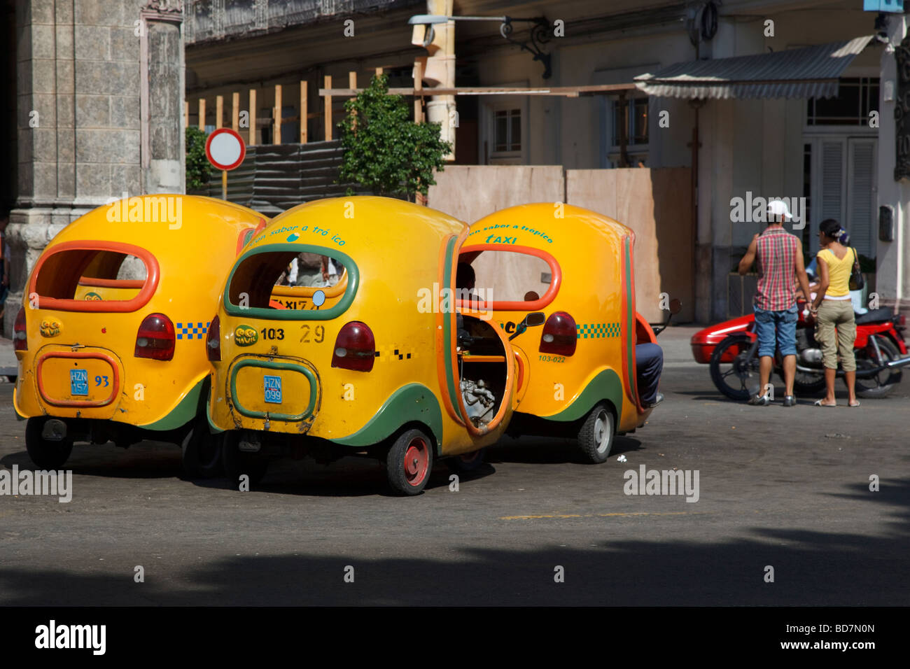 Coco taxis in cuba hi-res stock photography and images - Alamy