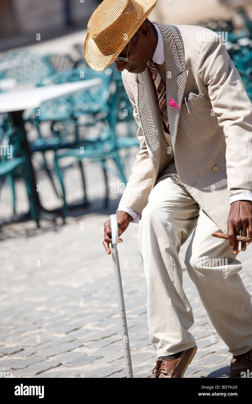 man with walking cane dancing in the streets Stock Photo - Alamy