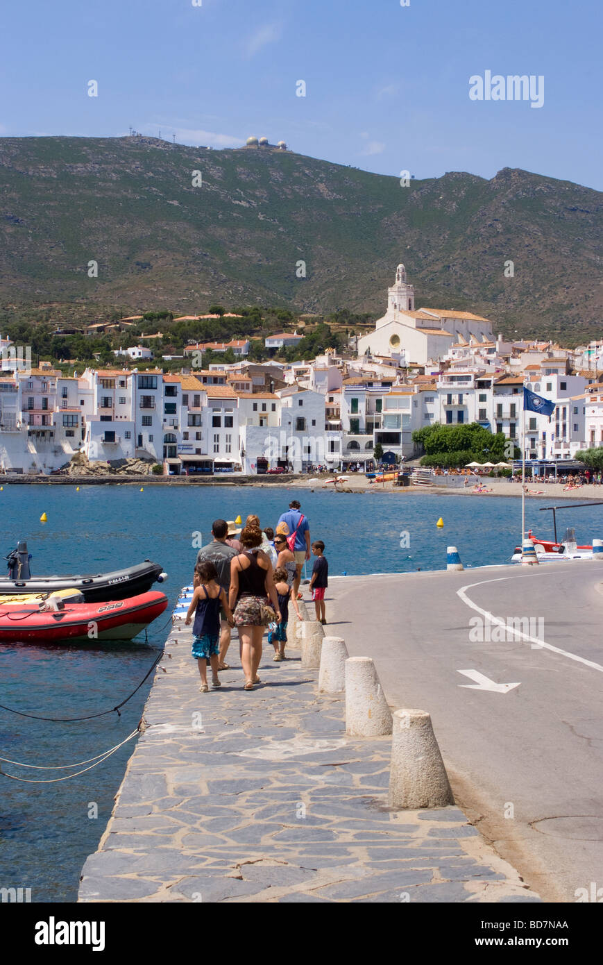 The Beautiful Waterfront Town of Cadaques in the Costa Brava Catelonia ...