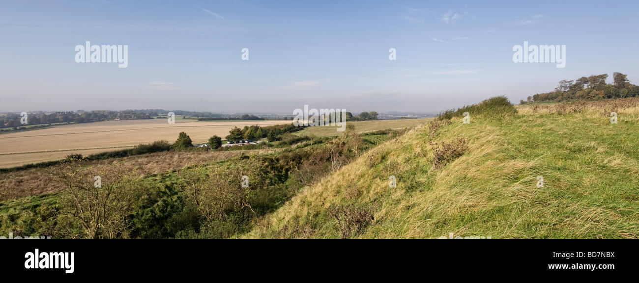 Castle Hill Iron Age fort near Little Wittenham Oxfordshire England UK ...